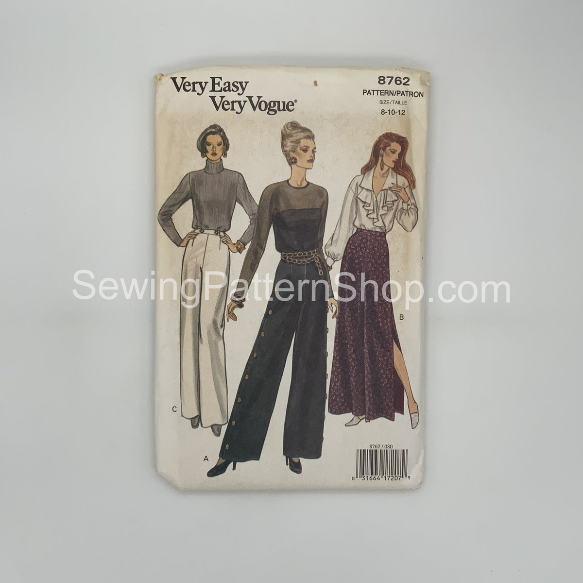 Vogue 8762 (1993) Pants with Style Variations - Vintage Uncut Sewing P ...