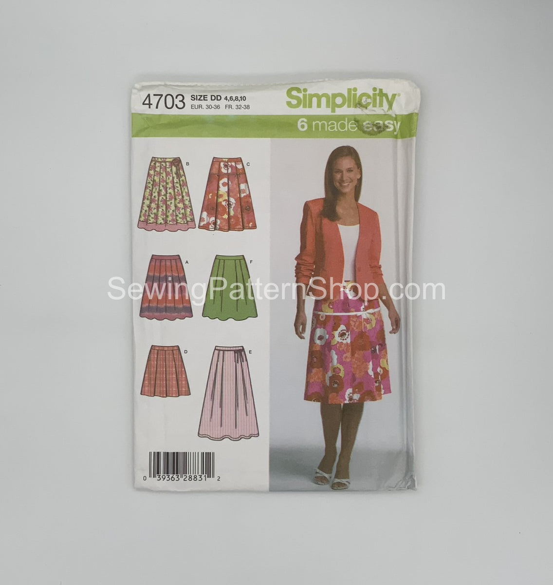 Simplicity 4703 (2004) Skirts with Style and Length Variations - Uncut ...