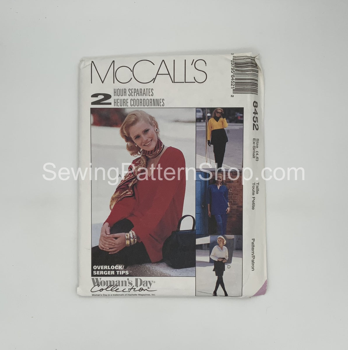 McCall's 8452 (1996) Top, Pull-On Pants, and Skirt - Vintage Uncut Sew ...
