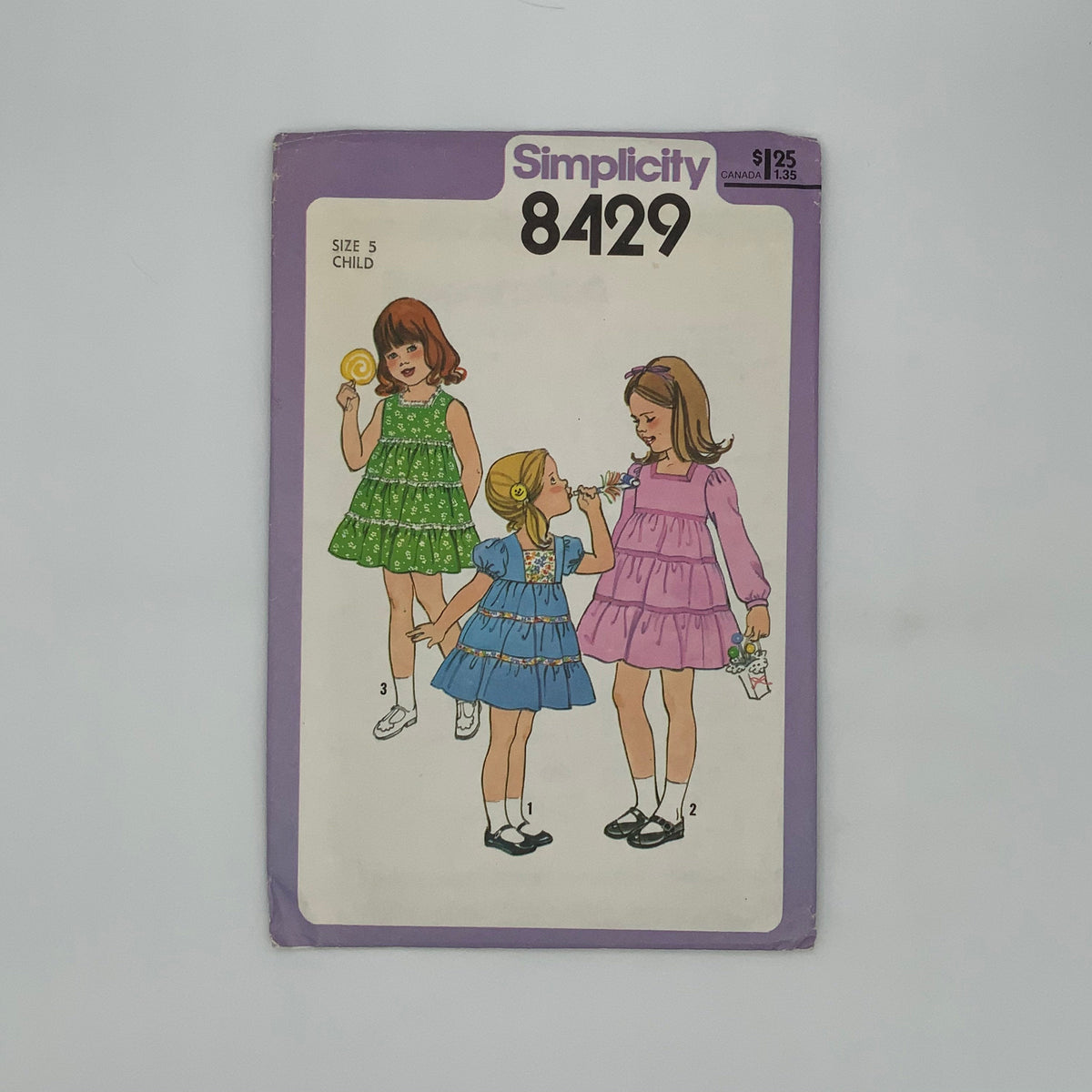 Simplicity 8429 (1978) Dress with Sleeve Variations - Vintage Uncut Se ...