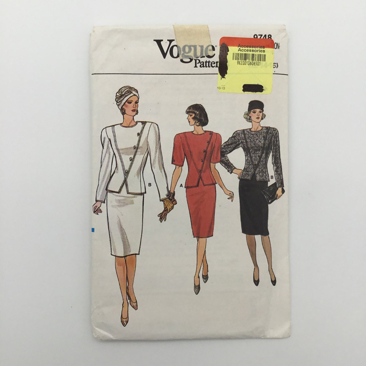 Vogue 9748 (1986) Jacket and Skirt - Vintage Uncut Sewing Pattern ...