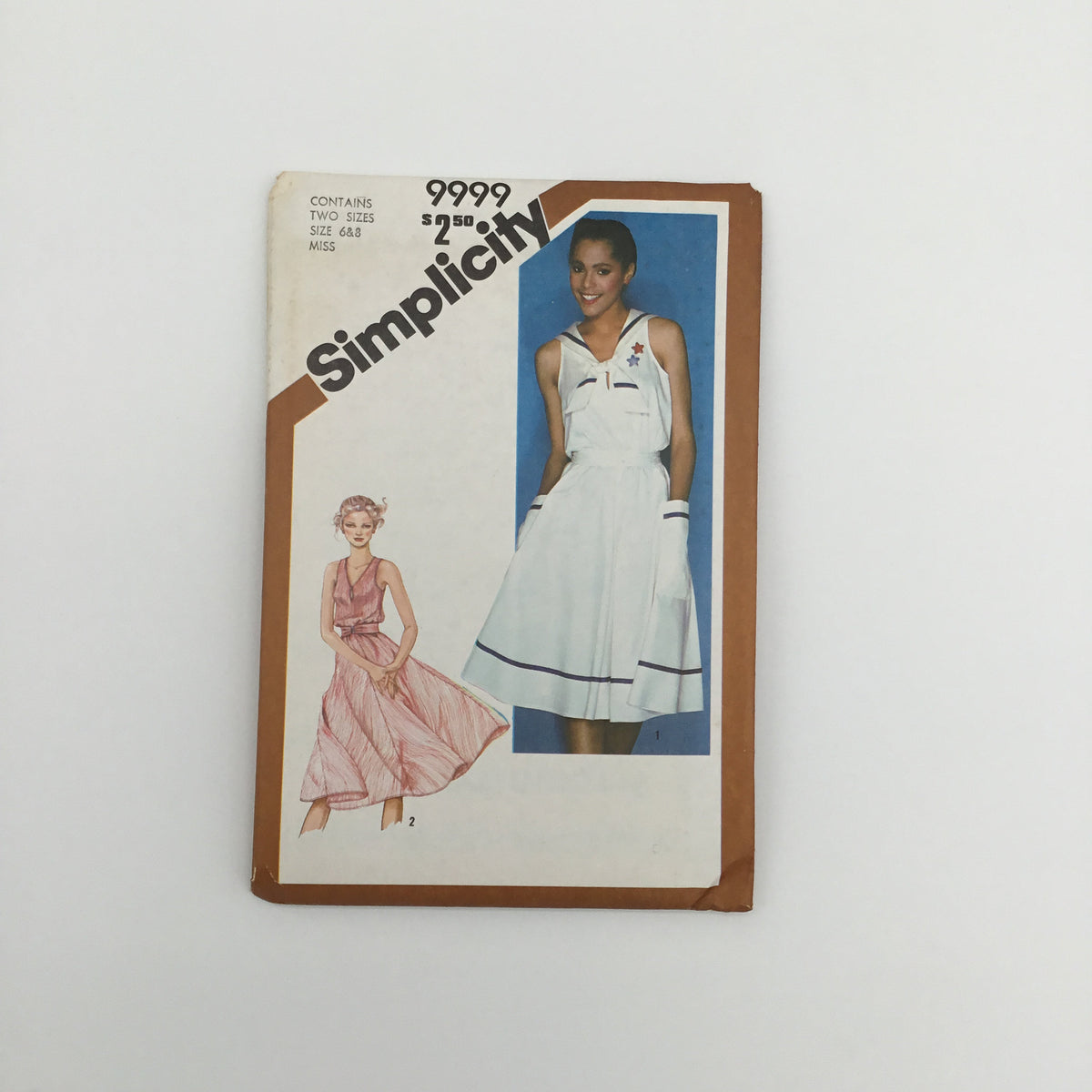 Simplicity 9999 (1981) Dress with Neckline Variations - Vintage Uncut ...