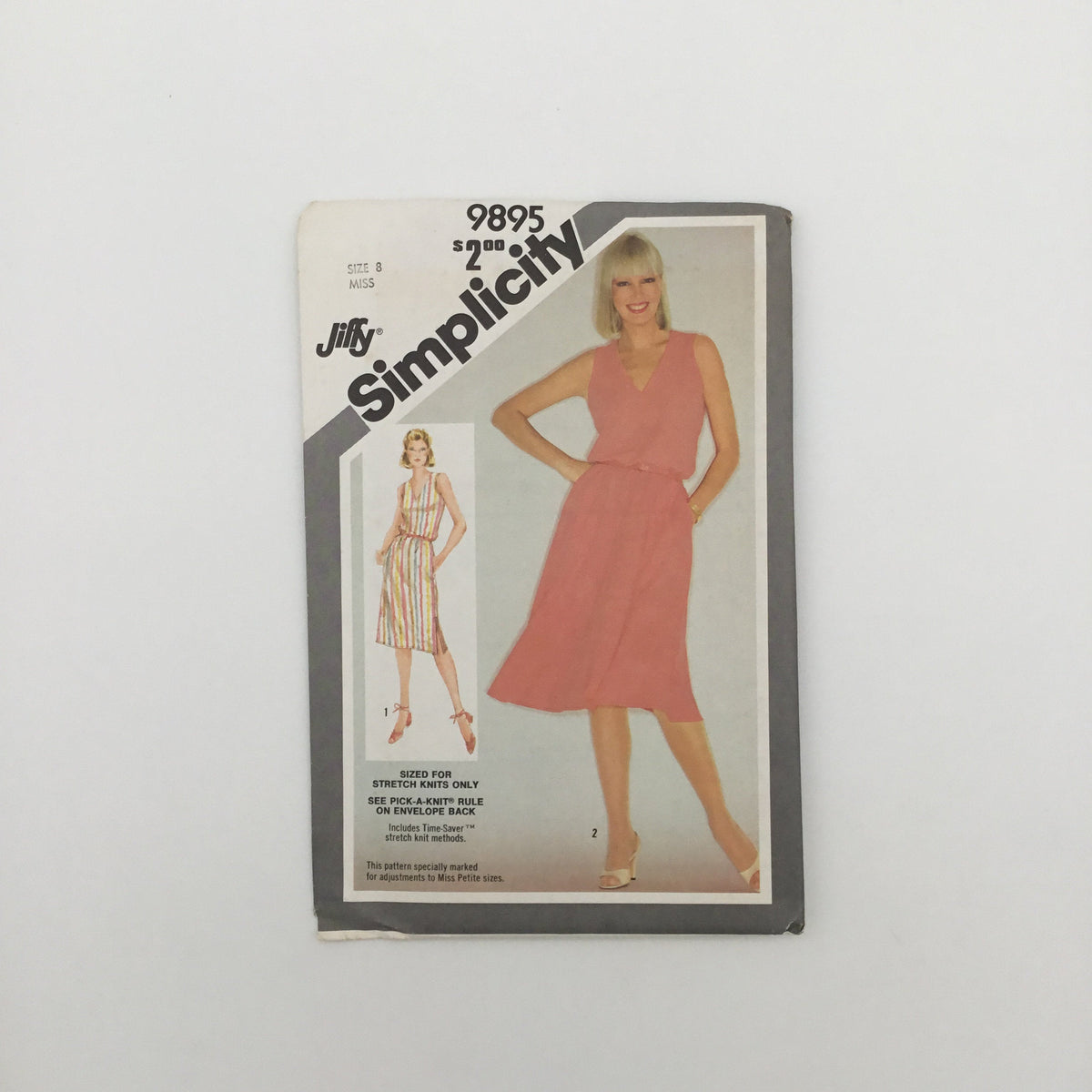 Simplicity 9895 (1981) Dress with Skirt Variations - Vintage Uncut Sew ...