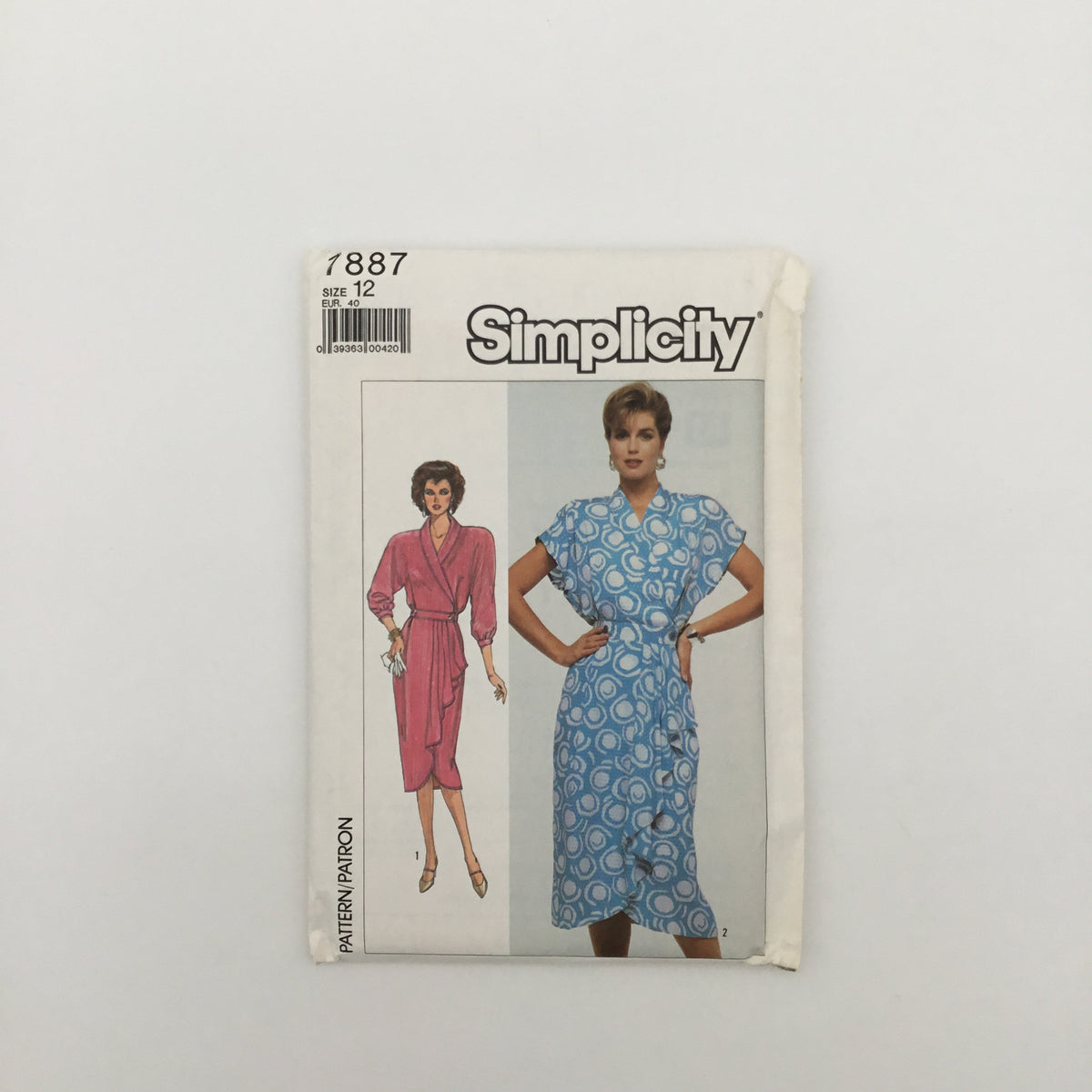 Simplicity 7887 (1986) Dress with Sleeve Variations - Vintage Uncut Se ...