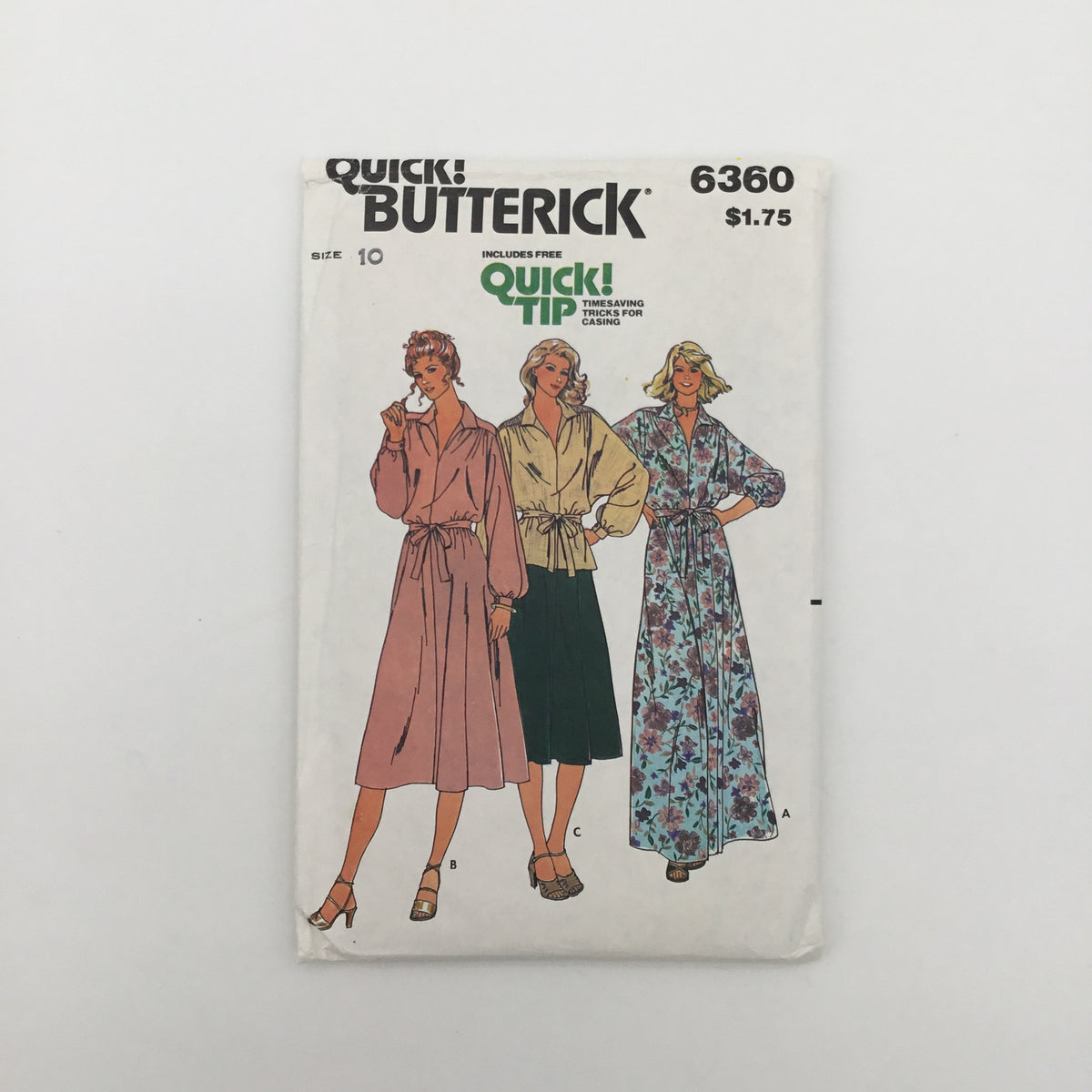 Butterick 6360 Top, Skirt, and Dress with Length Variations - Vintage ...