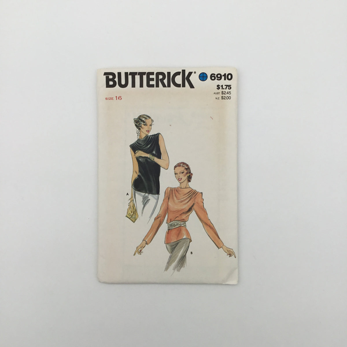 Butterick 6910 Blouse with Sleeve Variations - Vintage Uncut Sewing Pa ...