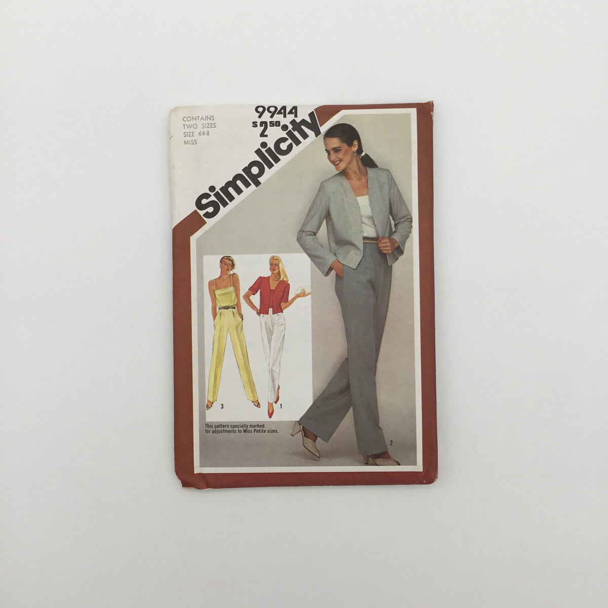 Simplicity 9944 (1981) Camisole, Pants, and Jacket - Vintage Uncut Sew ...