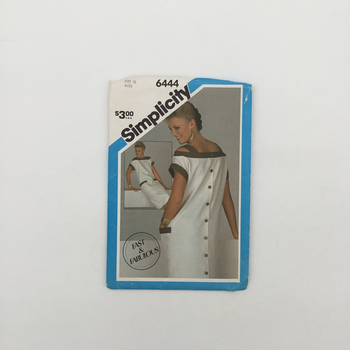 Simplicity 6444 (1984) Dress - Vintage Uncut Sewing Pattern ...