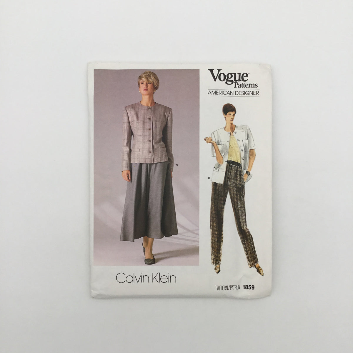 Vogue 1859 (1987) Jacket, Skirt, and Pants - Vintage Uncut Sewing Patt ...