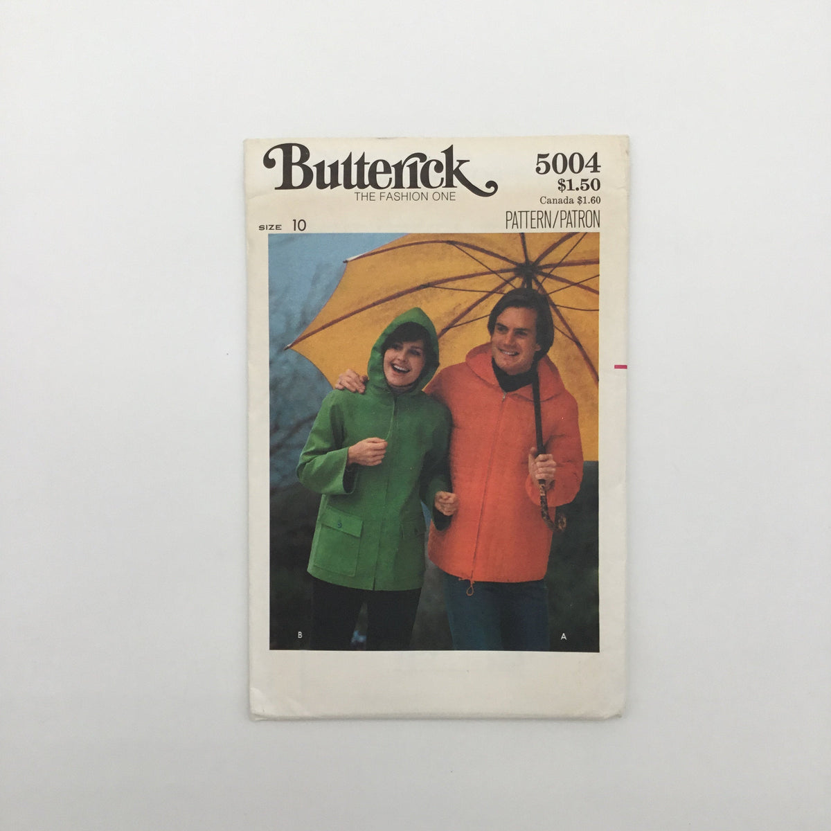 Butterick 5004 Hooded Jacket - Vintage Uncut Sewing Pattern ...