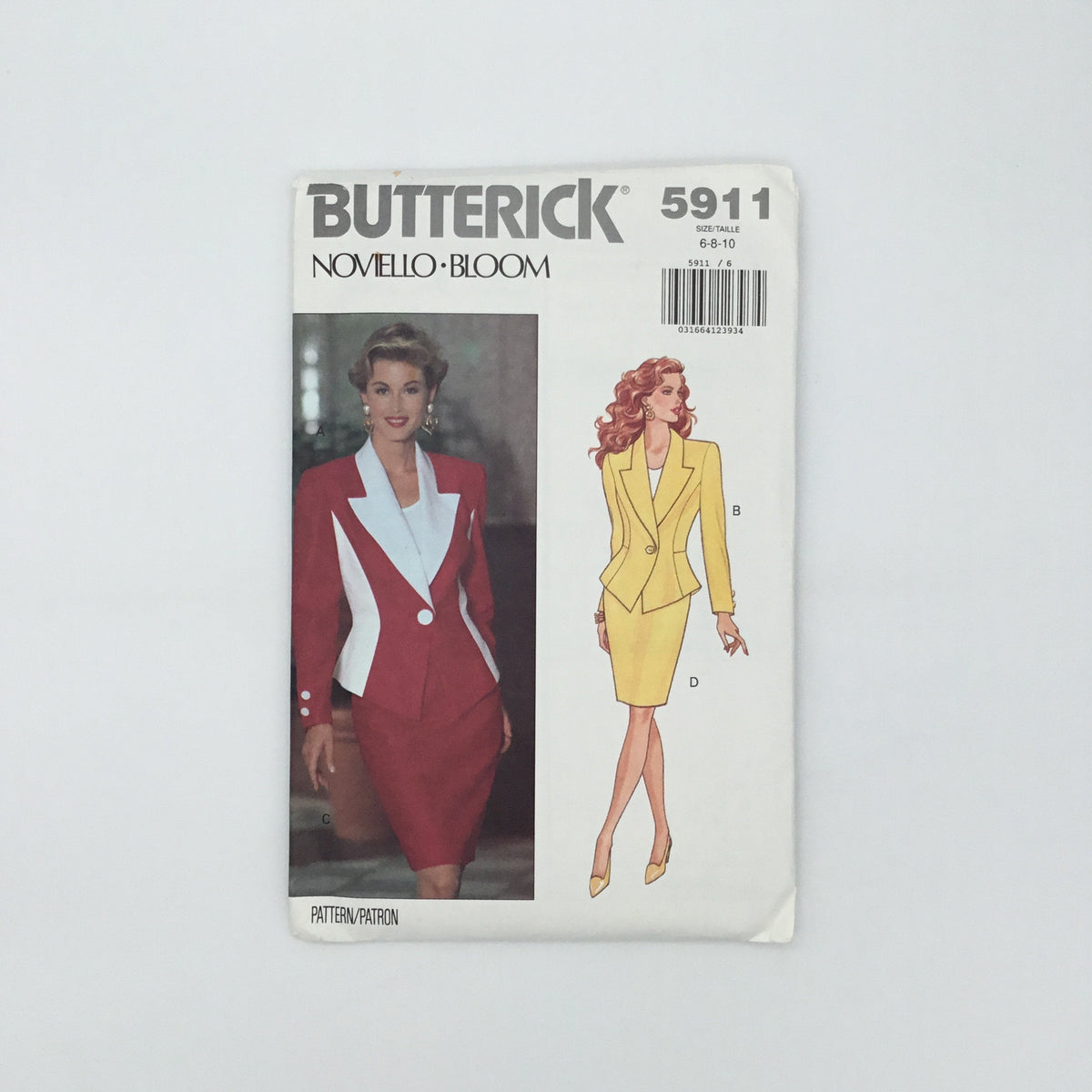 Butterick 5911 (1992) Jacket and Skirt - Vintage Uncut Sewing Pattern ...
